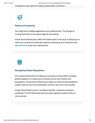 Data Center Exit to Cloud Migration Services | PDF