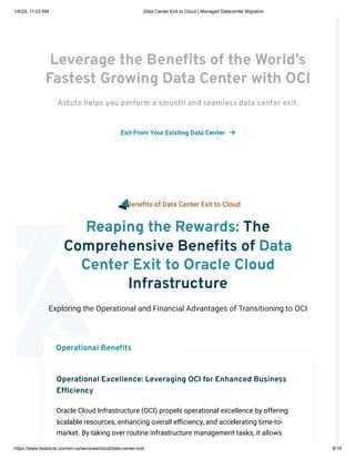 Data Center Exit to Cloud Migration Services | PDF