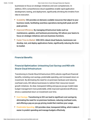 Data Center Exit to Cloud Migration Services | PDF