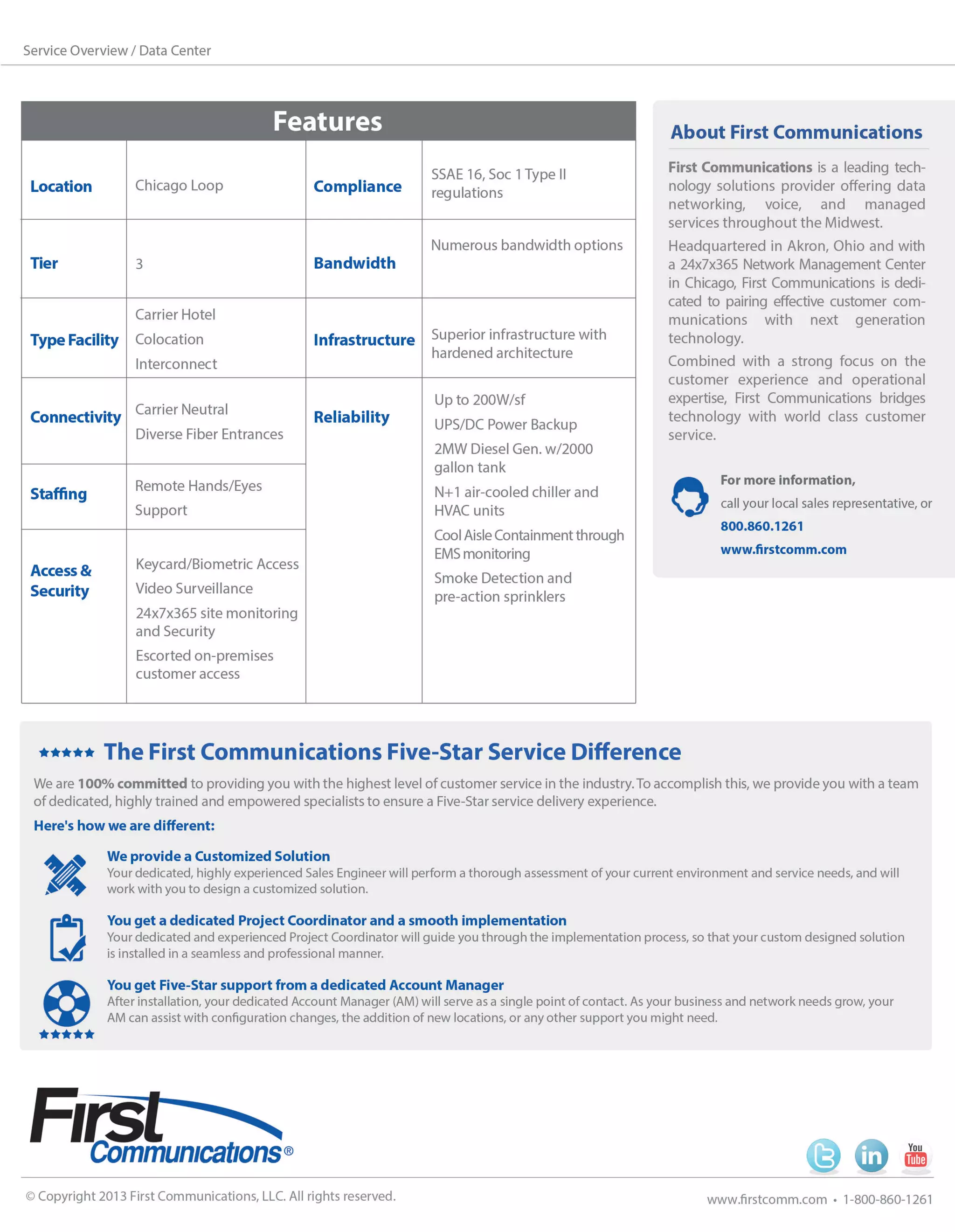 First Communicastion Data Center | PDF
