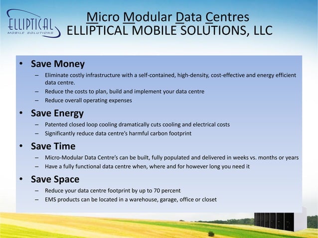 Micro-Modular Data Center infrastructure | PPT