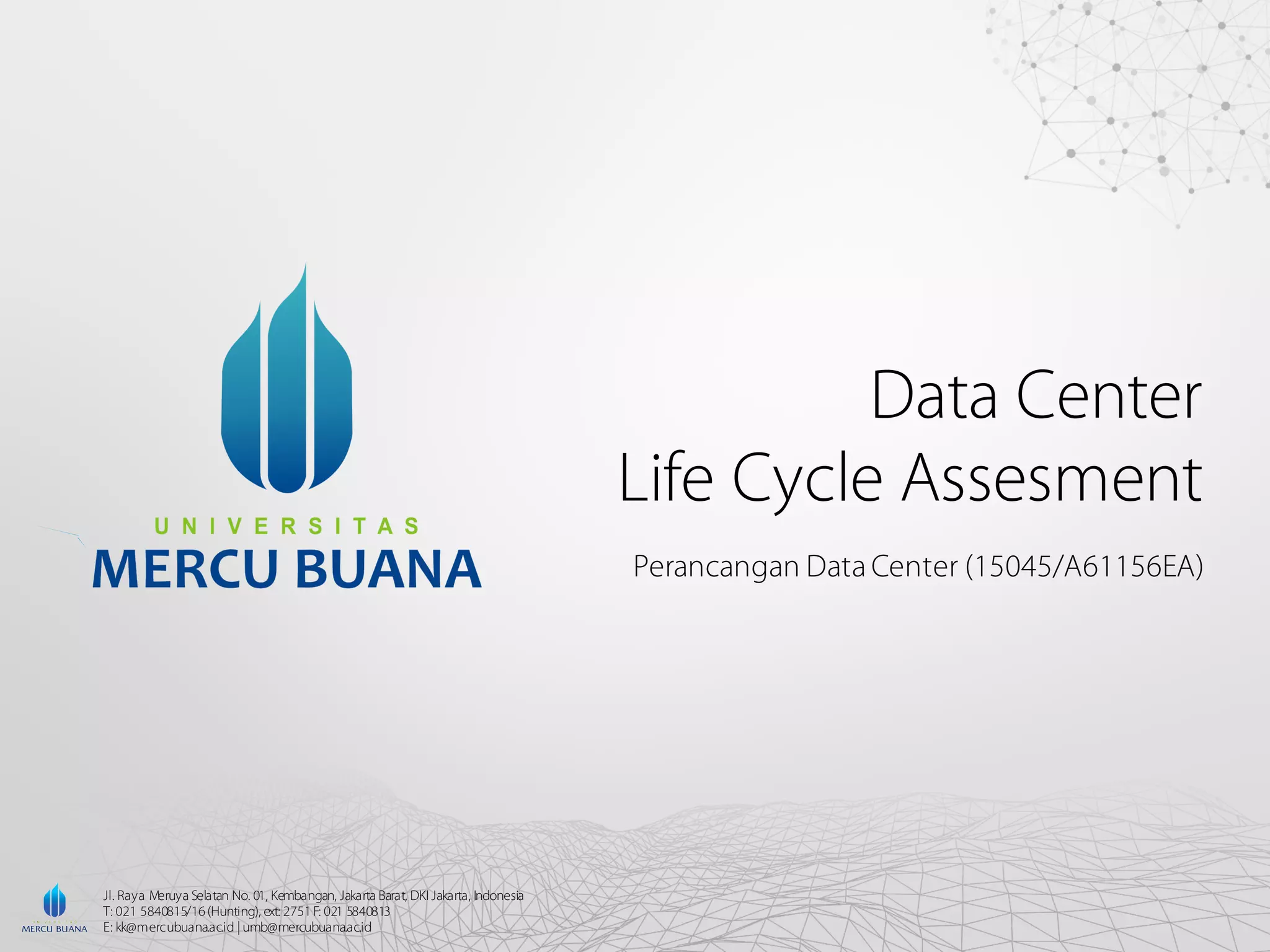 Data Center Lifecycle Assesment | PPT