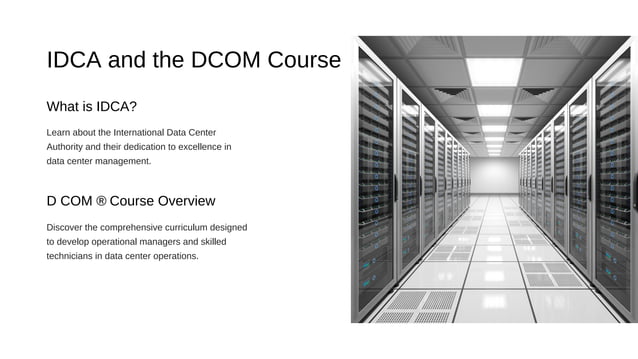 Data Center Management Certification.pdf | Information Services Industry | Industries