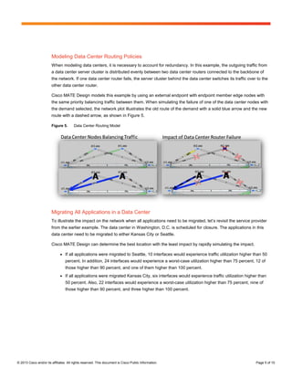 Data Center Migration and Network Bandwidth Assessments with Cisco MATE ...