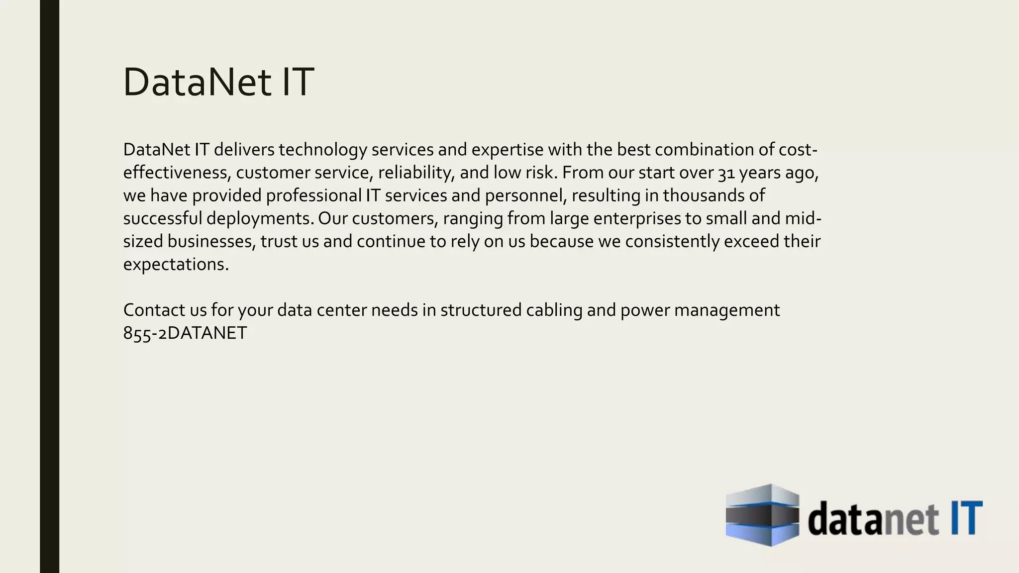 Data Center Monitoring Systems | PPTX