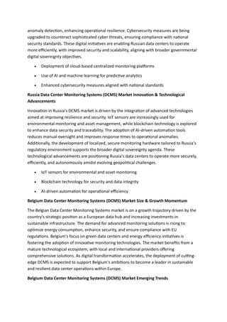 Global Data Center Monitoring Systems Market Trends and Innovations | PDF