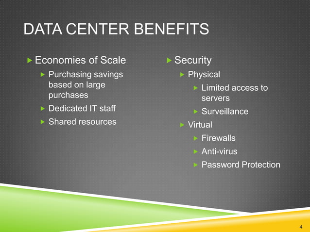 Datacenter overview | PPTX