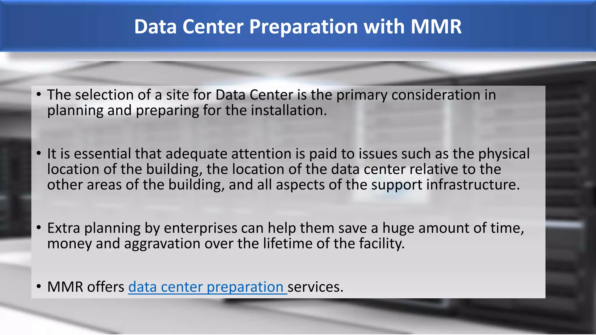 Data Center Preparation | PPTX