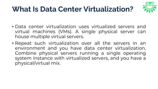 Traditional Data Center vs. Virtualization – Differences and Benefits | PDF