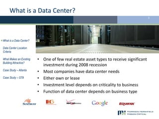 Data Center Site Selection | PPTX
