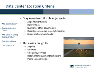 Data Center Site Selection | PPTX