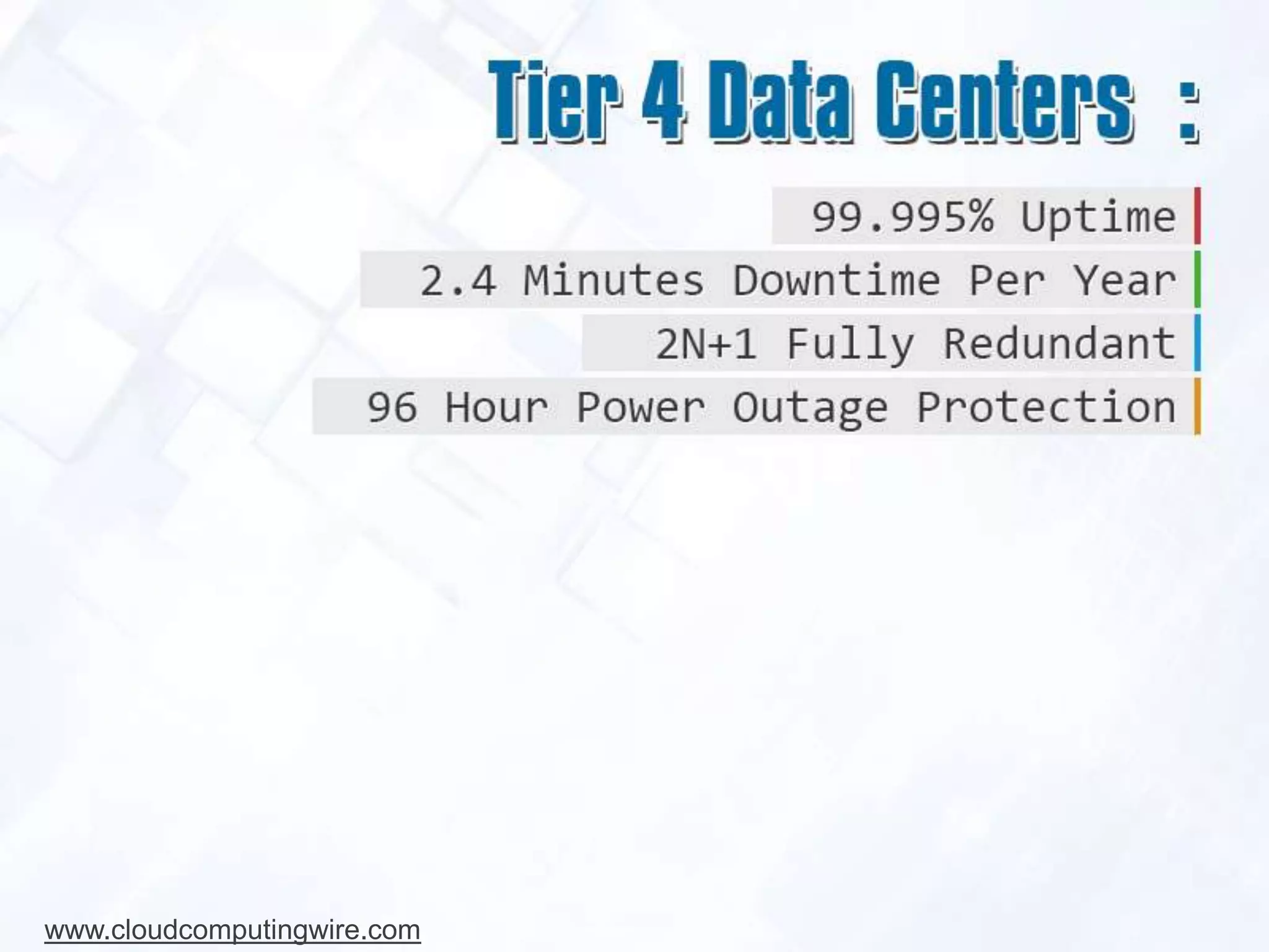 Data Center Tiers : Tier 1, Tier 2, Tier 3 and Tier 4 data center tiers ...