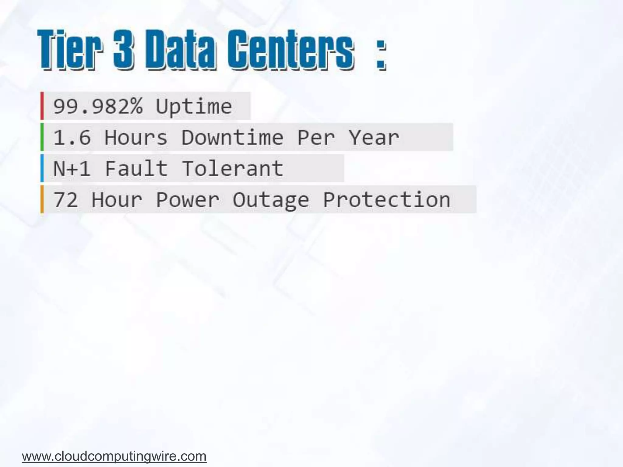 Data Center Tiers : Tier 1, Tier 2, Tier 3 and Tier 4 data center tiers explained | PPTX