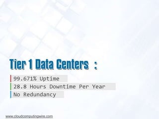 Data Center Tiers : Tier 1, Tier 2, Tier 3 and Tier 4 data center tiers ...