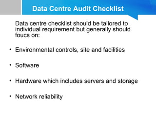 What You Didn't Know About Data Centre Audit Certification? | PPT