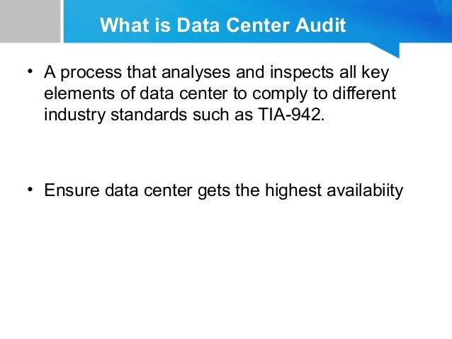 What You Didn't Know About Data Centre Audit Certification?