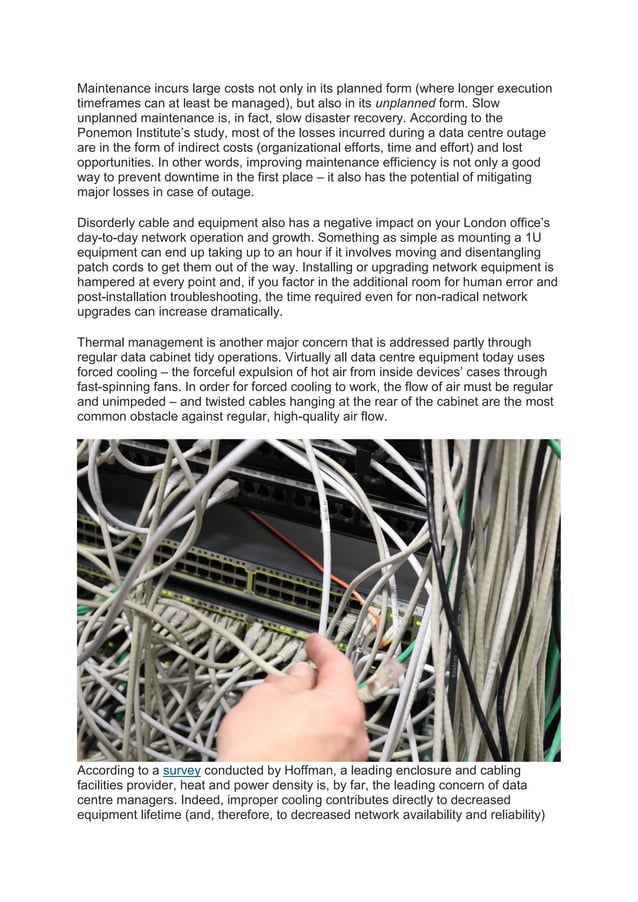Data centre cabling optimisation | PDF