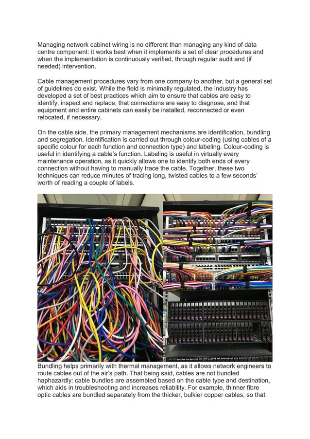 Data centre cabling optimisation | PDF
