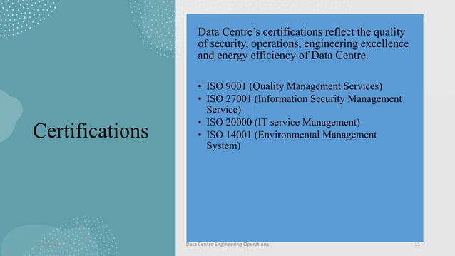 Data center engineering operations | PPTX | Cloud Computing | Internet