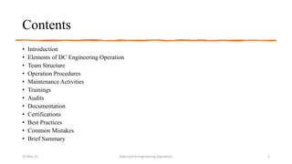 Data center engineering operations | PPTX