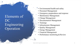 Data center engineering operations | PPTX