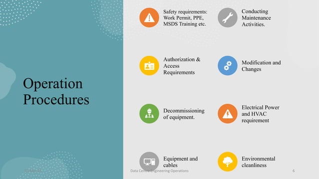 Data center engineering operations | PPTX | Cloud Computing | Internet