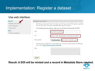 DataCite How To: Use the MDS | PPT