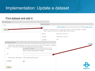 DataCite How To: Use the MDS | PPT