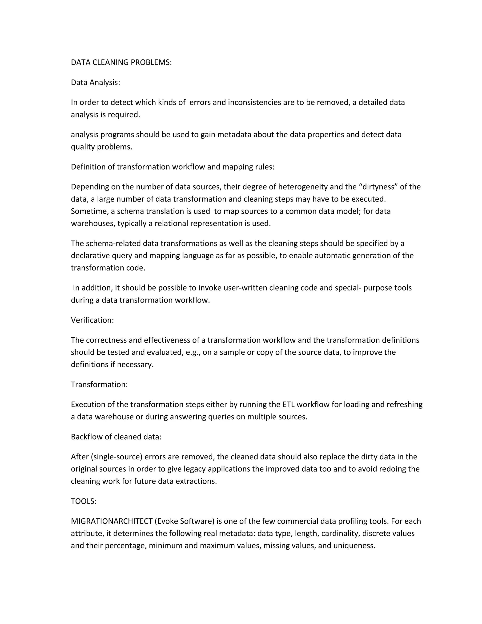 Data cleaning | DOCX