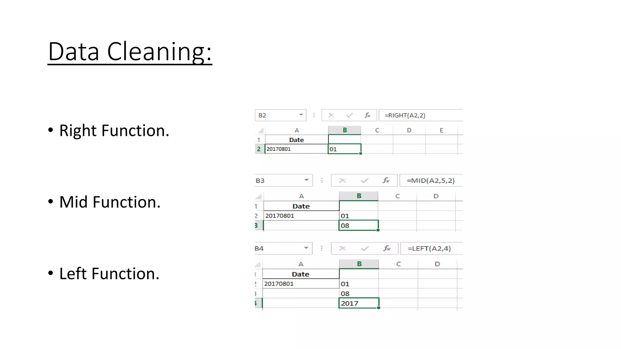 Data cleaning using Excel | PPTX