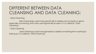 DATA CLEANING.pdf | Databases | Computer Software and Applications