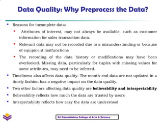 Major Tasks in Data Preprocessing - Data cleaning | PPT