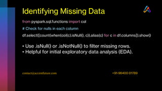Data Cleaning & Handling Missing Data in PySpark.pdf
