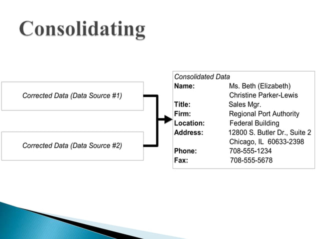 Data cleansing | PPTX | Databases | Computer Software and Applications