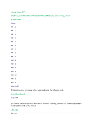 Data cleansing project | PDF | Technology & Computing
