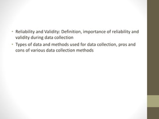 Data collection reliability | PPTX