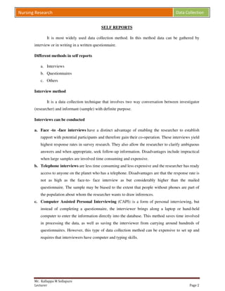 Nursing Research- Data collection -part 1 | PDF
