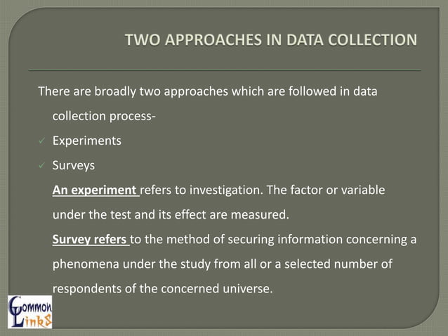 Data Collection | PPTX | Science