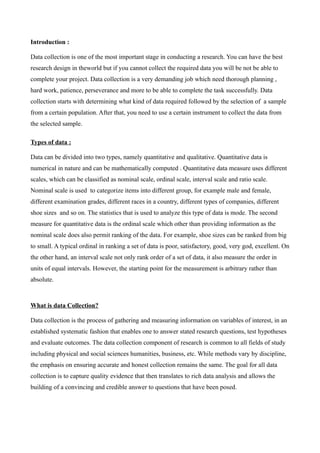 Data collection methods in research | PDF