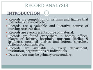 Data collection methods in Nursing research | PPTX