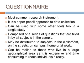 Data collection methods in Nursing research | PPTX