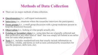 Data collection | PPTX
