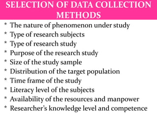 Data collection | PPT