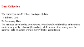 Data Collection for research related topic | PPTX