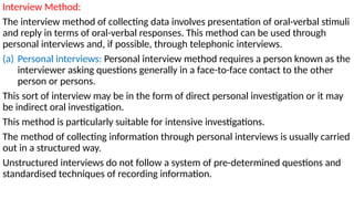 Data Collection for research related topic | PPT