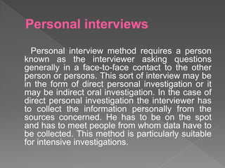Data Collection in Research Methodology in BA | PDF