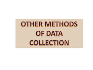 Data collection - Nursing research | PPTX