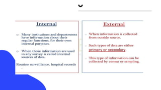 DATACOLLECTION-REPORT.( practical Consideration, sources of data , | PPTX