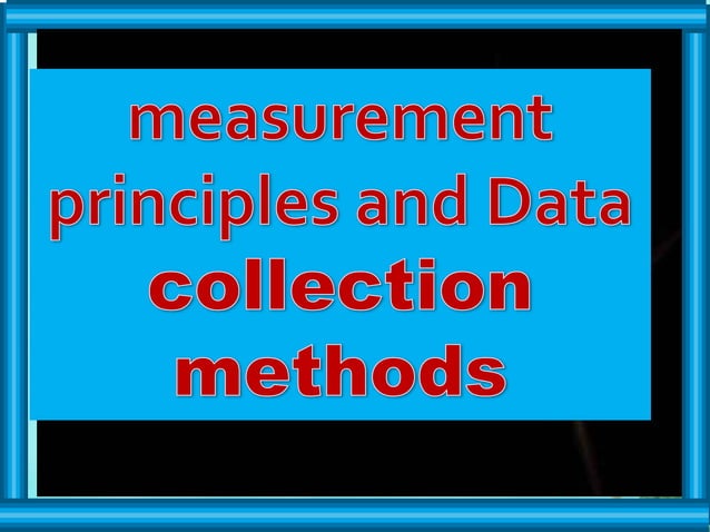 measurement Data collection | PPTX