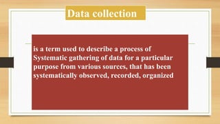 Data Collection and Diagnosis | PPTX